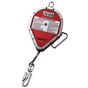 Miller Honeywell 20' polyester webbing (1'') lifeline w/carabiner & tagline. Includes connectors with 3,600-lb. rated gates. RL20P-Z7/20FT