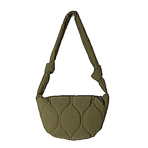 Tote Bag Women Men Stylish Casual Quilted Shoulder Bag Cozy Students Fashion Hobo Bag