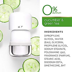 Dove Deodorant Refills Refill Kit 0% Aluminum Cucumber & Green Tea Aluminum Free Deodorant 1.13 oz