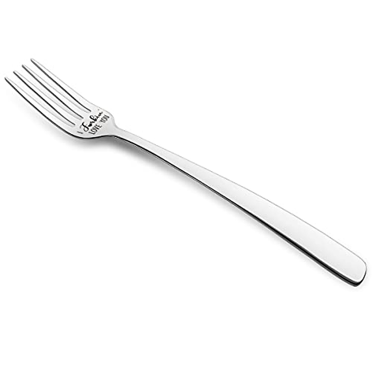 Funny I Forkin' Love You Fork Engraved Stainless Steel, Romatic Gifts for Men Women Boyfriend Girlfriend Couples, Best Forks Gifts Idea for Birthday Thanksgiving Christmas