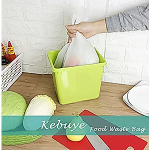 Small Trash Bags 1.2 Gallon, Biodegradable Gallon Waste Bag, Mini Compostable Strong Bathroom Wastebasket Can Liners Garbage Bags for Home Office Kitchen Fit 5 Liter 5L, 1 Gal, White