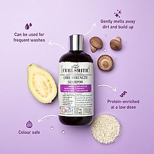 CURLSMITH – Core Strength Shampoo, Gentle Protein-Rich for Frequent Use (12fl oz)
