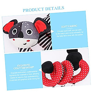 Kisangel Car Seat Toys Car Toys 3pcs Animal Rattle Infant for Ster Crib Carseat Baby Toy Car Seat Toys Car Toys