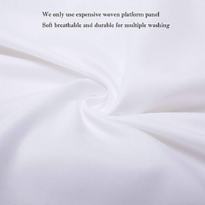 CaSaJa Mini Crib Skirt Pleated, Silk-Looking Soft Microfiber Baby Bed Skirt with Durable Platform for Mini and Portable Cribs 24" X 38", 12" Generous Drop Dust Ruffle, Machine Washable, White Color