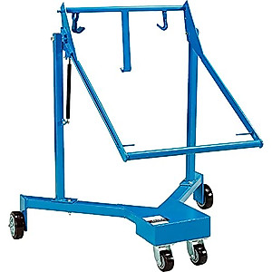 GLOBAL INDUSTRIAL Portable Drum Lifter & Palletizer, Steel, Blue, 800 Lb. Capacity