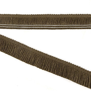 BEL AVENIR Sewing Fringe Trim 13.7 Yards x 1 Inch Tassel Trim Sewing Accessory Lace for Clothes Home Decoration DIY (Dark Coffee)