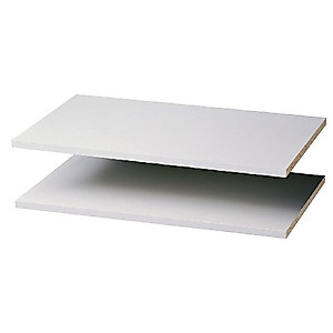 Easy Track 2 Count Closet Shelves, 24 in-(Pack of 2), White