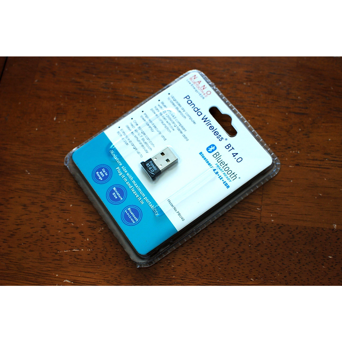 Panda Bluetooth 4.0 USB Nano Adapter - Windows XP/Vista/7/8/8.1/10/11, Mint, Ubuntu, Fedora, openSUSE, Lubuntu, Zorin, BackTrack5 R3, Kali Linux, Raspbrian Wheezy and OpenELEC