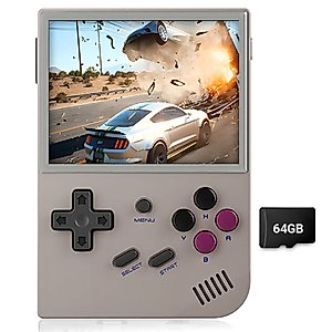 Newcomer RG35XX Handheld Game Console 3.5 inch, Retro Games Consoles Classic Emulator, Portable Mini Handheld Game Console Dual System with 64G 5000 Games
