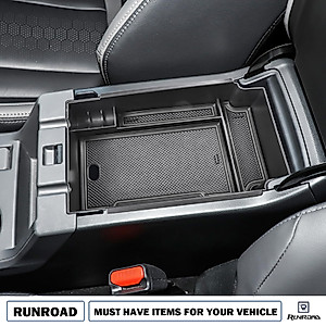 RUNROAD Center Console Organizer Compatible with Subaru Crosstrek 2023 2024 2025 & Impreza 2024 Accessories, Insert Secondary Storage Box Console Organizer Armrest Tray, Black