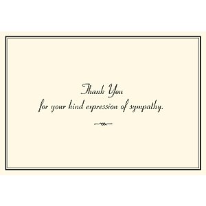 Sympathy Thank You Notes (14 Cards, 15 Self-sealing Envelopes)