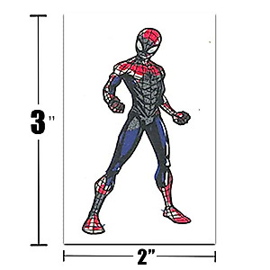 Savvi Marvel Spiderman Tattoos Party Favors Bundle ~ 80+ Pre-Cut Individual 2'' x 2'' Spider-Man Temporary Tattoos for Kids Boys Girls (Spiderman Party Supplies MADE IN USA)