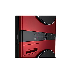 LG WKEX200HRA WashTower Washer and Dryer with TurboWash (Candy Apple Red)