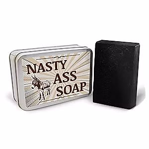 Nasty Ass Soap - Funny Donkey Design - Novelty Bath Soap for Men and Women - Black Soap, Handcrafted, Made in the USA, Contains Activated Charcoal