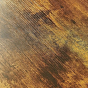 Bigbiglife Dining Table Set for 4, Kitchen Table with 2 Chairs and 1 Bench, Dining Table Set with 2 Storage Racks and 4 S-Hooks, Industrial Design for Small Space Home Kitchen, Rustic Brown