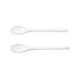 Fox Run Hi-Tech Spoons, 0.75 x 1.75 x 12 inches, White, 2 Pack