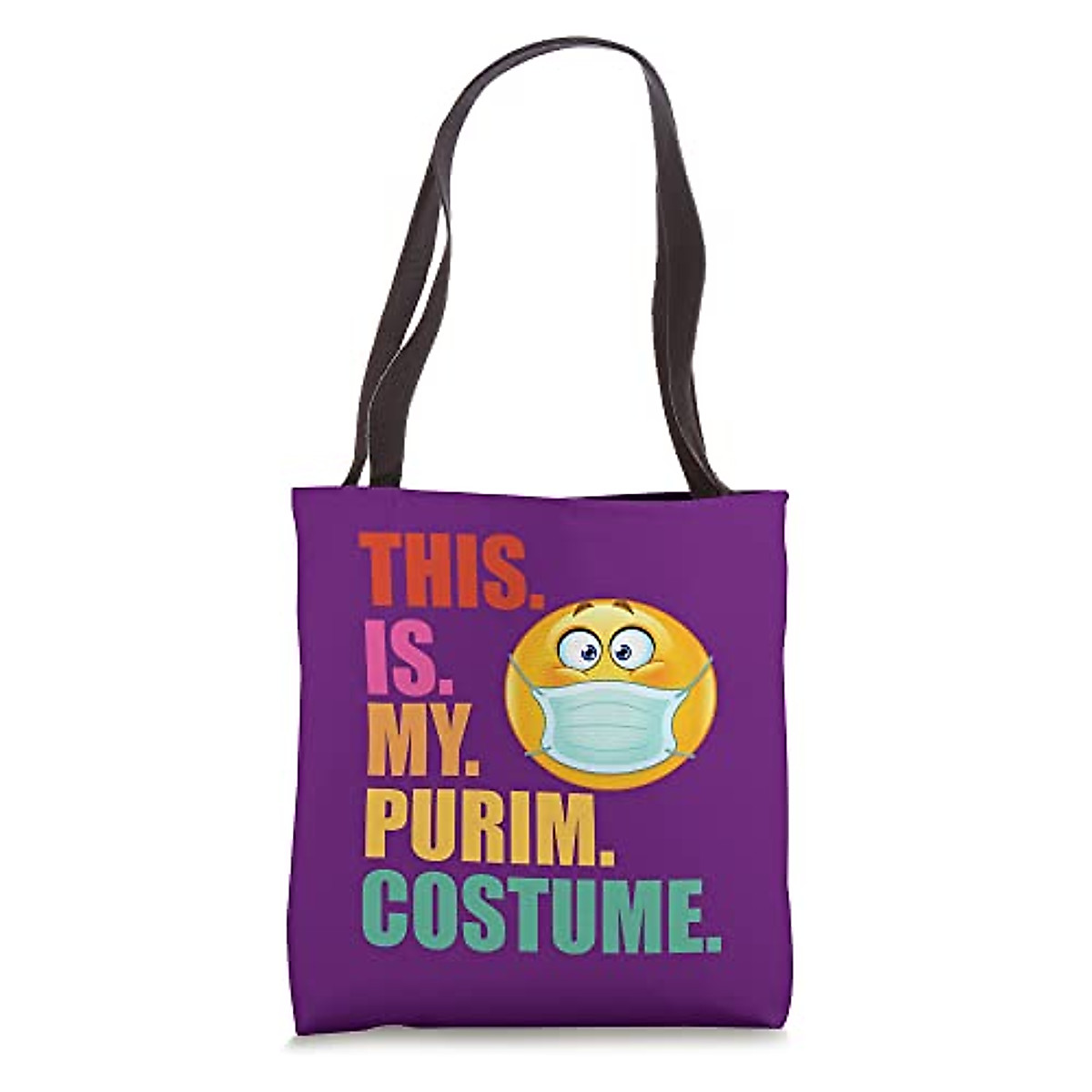 This is my Purim Costume funny Jewish Face Mask Tote Bag