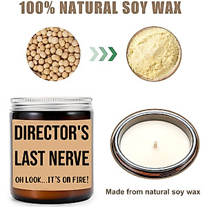 Director's Last Nerve Candle - Personalized Gift for Director - Funny Gift for Director - Director Gifts - Birthday Gift for Director