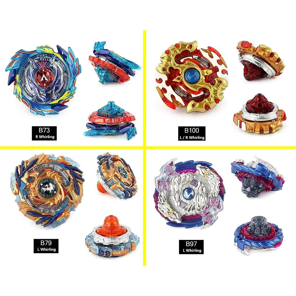 Bey Burst Battaling Tops Set, Burst Starter Top Set with 4D Launcher