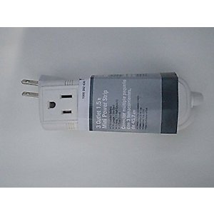 1.5 ft. 3-Outlet Mini Power Strip