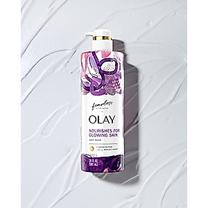 Olay Fearless Artist Series Nourishing Moisture Body Wash with Cocoa Butter and Notes of Manuka Honey 20 oz (Pack of 4)