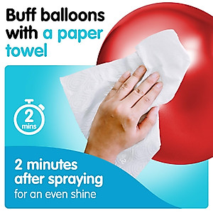 8 oz Balloon High Shine Spray for Latex Balloons - Balloon Spray Shine for an Elegant Hi Gloss Finish in Minutes - Specially Formulated Balloon Glow Spray Made in USA