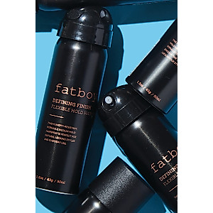 Fatboy Hair Defining Finish Flexible Hold Hairspray for Everyday Styles, Light Shine Finish, 1.5 Oz