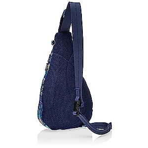 Sakroots Women's On The Go Sling Backpack in Nylon Eco Twill, Royal Blue Seascape 2