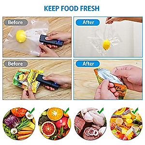 Ankilo Mini Bag Sealer 2 Pack, 2 in 1 Rechargeable Heat Bag Sealer, Portable Heat Sealer and Cutter for Plastic Bags Snacks, Outdoor Picnic Campaign, Food Storage