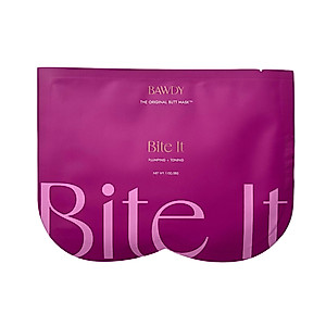 BAWDY Bite It - Plant Based Collagen Butt Mask - Hydrating + Toning Beauty Mask for Your Butt - 2 Sheets, One for Each Cheek - Clean Beauty Mask for Your Butt (2 Sheets - Single Use)
