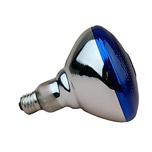 Fengrun Infrared Bulb Red Hard Explosion-Proof Glass Infrared Heating Lamp for Chicken,Pet,Bathroom Warming Light Bulb (Blue-150w)