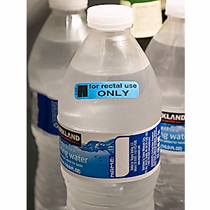 Witty Yetis FOR RECTAL & VAGINAL USE ONLY Prank Stickers 100 Pack. Label Your Friends Junk So They Use It Properly. Hilarious Gag Gift & Practical Joke. Fun Novelty Stocking Stuffer Decal for Adults