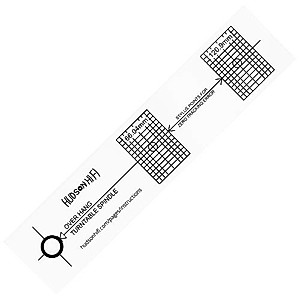 Turntable Phonograph LP Phono Cartridge Stylus Alignment Protractor Tool–High Contrast (VTA Sold Separately)