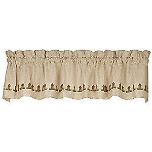 Farmhouse Outhouse Valance Curtain Primitive Rustic 72" Cot Country Bathroom Home and Garden