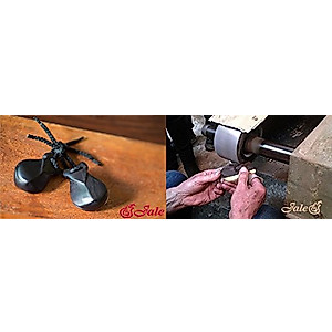 Jale Pollopas Flamenco Spanish Castanets - Black Plastic Castañuelas for Adults and Kids - Beginner Castanets Spanish Percussion Musical Instrument by Ole Ole Flamenco (T5)