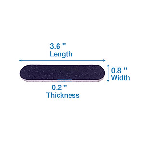 Nail Files (50 Pack), 3.6 Inch Emery Board Nail File for Acrylic and Natural Nails, 100/180 Grit Small Double Sided Fingernail Files Bulk Mini Professional Finger Nail Filer Manicure Set Black/White