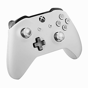 Metal Thumbsticks Joysticks for Xbox One, Aluminum Alloy ABXY Bullet Buttons Analog Grip Replacement Parts for Xbox One, for Xbox One S/X/Series X Controllers with Installation Tools(Silver)