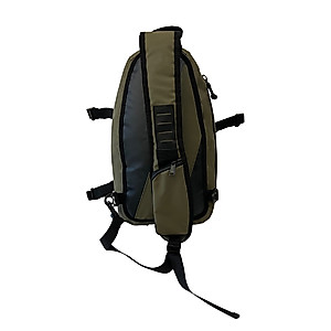 Sling Pack Fully Waterproof Dry Bag - Airtight, Scentproof, Submersible for Fly Fishing, Hiking, Hunting, Camping, Kayaking, Paddle Boarding & Daily Use, Green