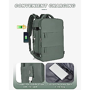 Travel Backpack For Women Men Airline Approved Carry On Bags For Airplanes Gym Bag With Shoe Compartment Backpack For Traveling On Airplane Waterproof Laptop Backpack College Travel Essentials