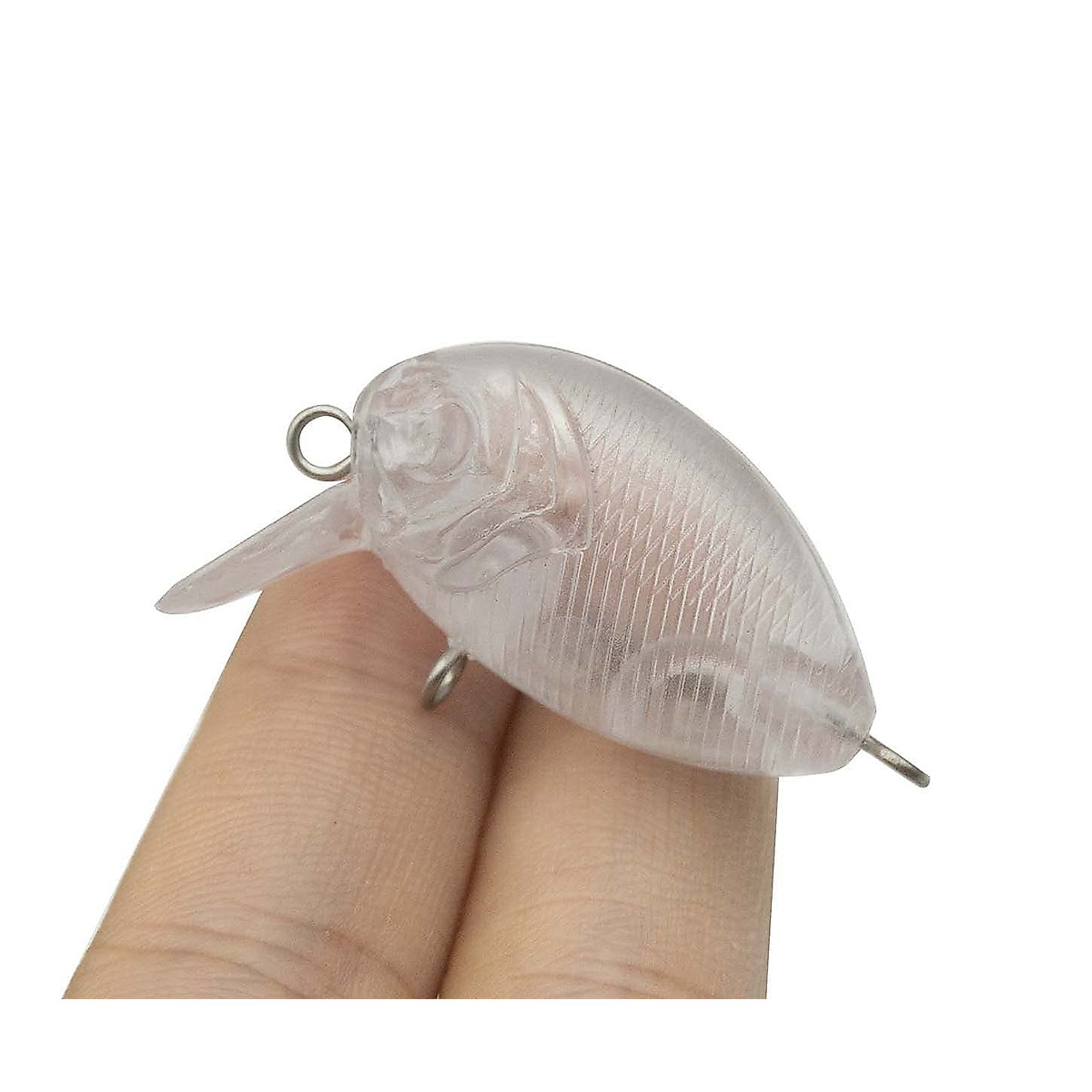 ABS 10PCS Unpainted Fishing Blanks Crankbait 4cm 3g topwater Artificial Bait Fishing Lures Blank Minnowbait Hard unpainted Artificial Bait Bodies DIY Fishing Tackle Spoons with Free Eye