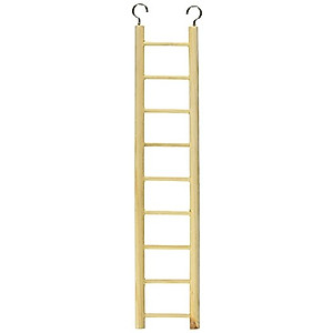Prevue Pet Products BPV385 Birdie Basics 9-Step Wood Ladder for Bird, 14-1/2-Inch
