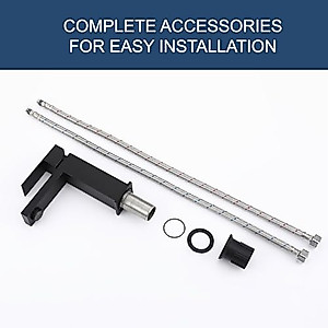 SevenGelok Black Bathroom Faucet Bathroom Sink Faucet One Hole Faucet 【All SUS304 Stainless Steel 】 Single Handle 1 Hole Vanity Faucets for Bathroom Sink NO-Lead Matte Black Bathroom Faucet, SF3-BK