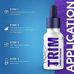 GYEON Quartz Q2 Trim 30 ml - Advanced Ceramic Coating for Plastics - Restores and Protects Trim - Enhances Color - UV Protection - Self Cleaning - Long Lasting - Hydrophobic