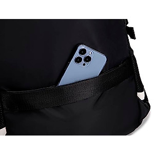 Teecho Waterproof Backpack for Teen Girls Cute Laptop Backpack for Women Stylish Travel Rucksack Black