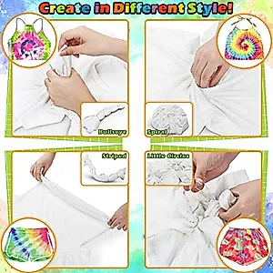 Tie Dye Kit, Tie Dye kit for Kids, 18 Bottles 36 Packets Dye, One-Step Fabric Dye Art Party Set, DIY Gift, Textile, T-Shirt, Canvas for Adults, Women, Men, Artist, Kids(18 Colors)