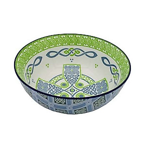 Royal Tara Irish Celtic Bowl Bone China Colourful Ceramic Bowls Set 14 cm with Shamrock/Celtic Cross (2 Mixed Design Bowls)