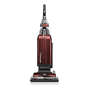 Hoover WindTunnel Max Bagged Upright Vacuum Cleaner, with HEPA Media Filtration, 30ft. Power Cord, UH30600, Red