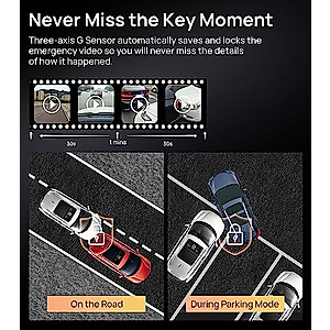 HawkEvo 4K/2.5K Dash cam Front and Rear, 3.2'' in Display with GSP, WiFi, G-Sensor, Super Night Vision, Loop Recording, 24H Parking Mode, Wide Angle Dash Camera for Cars/Trucks, Supports 256GB Max