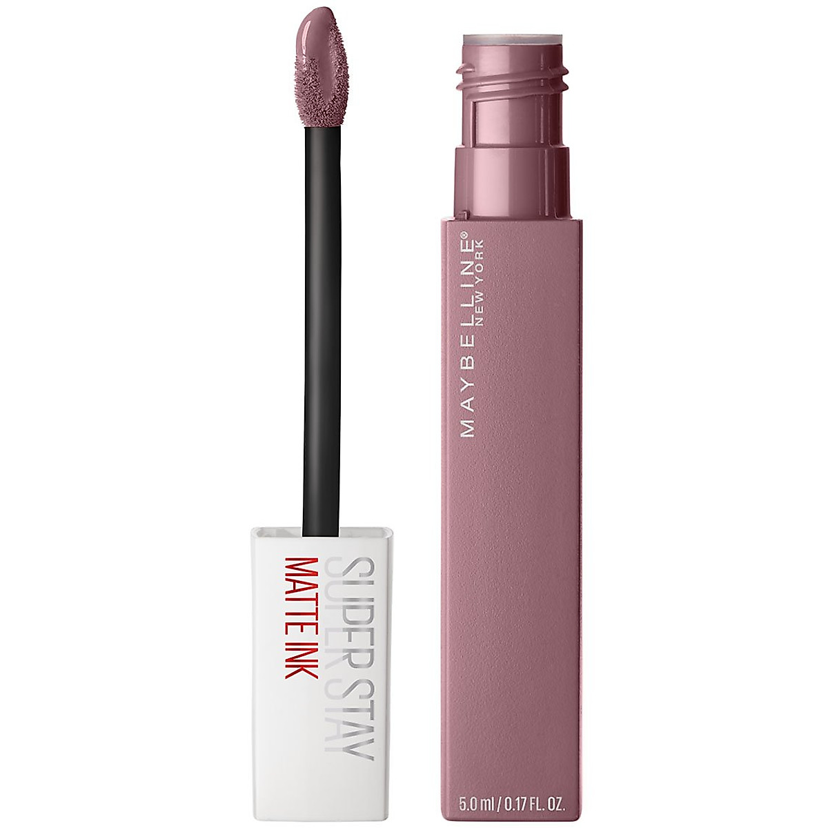 Maybelline Super Stay Matte Ink Liquid Lipstick Makeup, Long Lasting High Impact Color, Up to 16H Wear, Visionary, Taupe Purple, 1 Count
