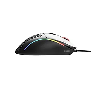 Glorious Gaming Model D Wired Gaming Mouse - 68g Superlight Honeycomb Design, RGB, Ergonomic, Pixart 3360 Sensor, Omron Switches, PTFE Feet, 6 Buttons - Matte Black